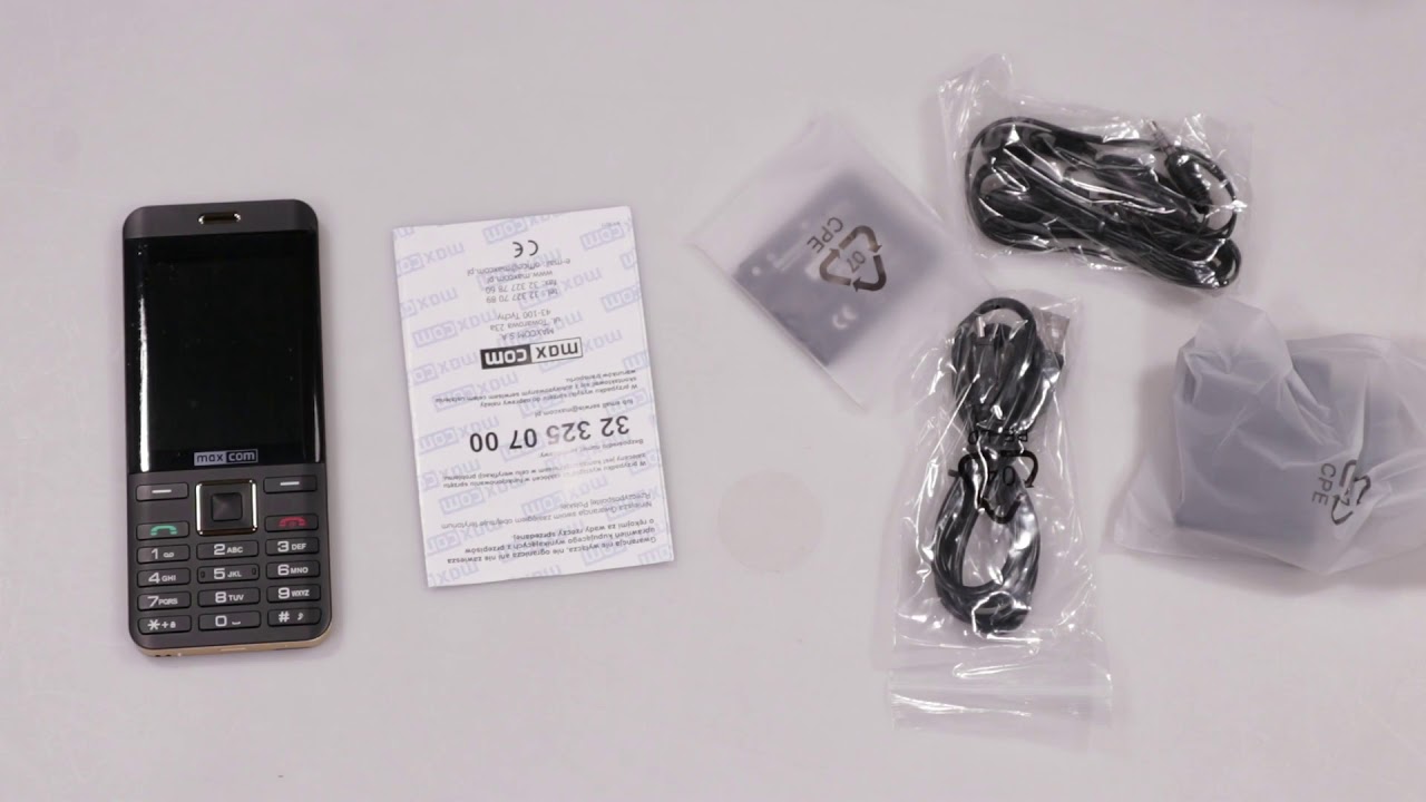 Unboxing Maxcom GSM Phone MM236 - YouTube