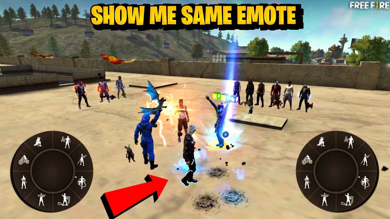 Show Me Same Emote Fight On Factory Roof in Free fire - YouTube