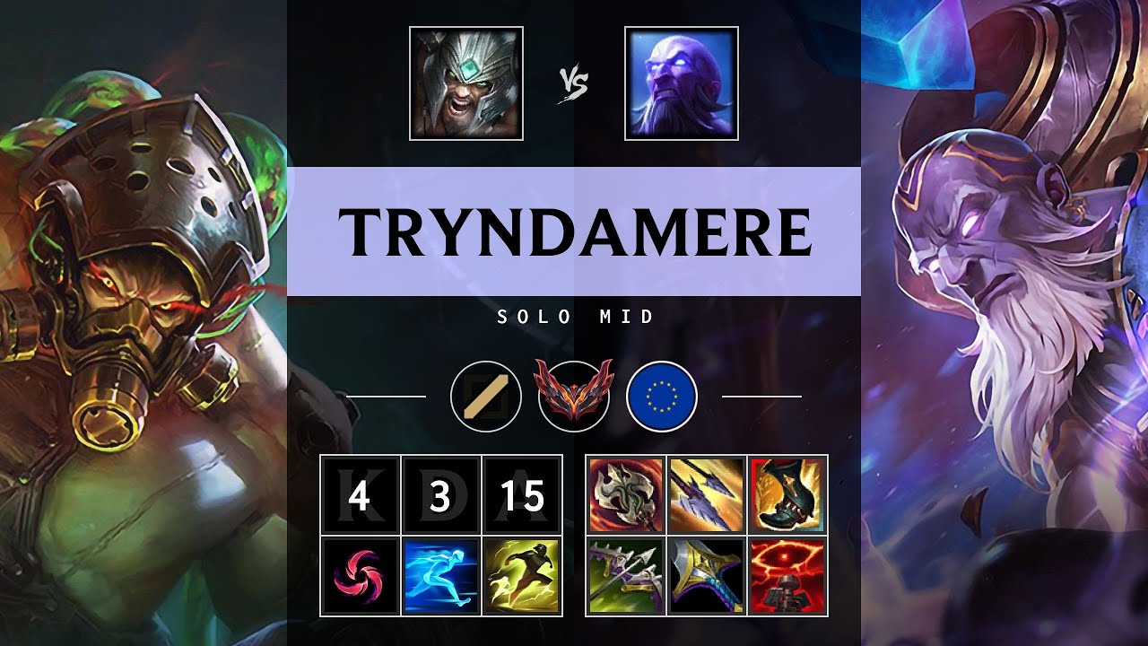 Tryndamere Mid vs Ryze - EUW Grandmaster Patch 25.21 - YouTube