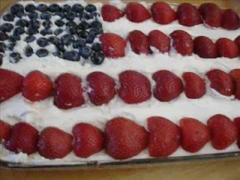 Berry Flag Cake! - YouTube