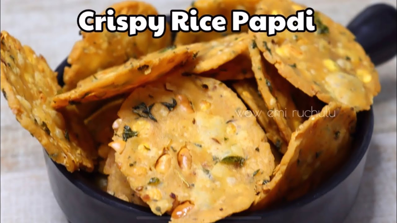 2 month storable Crispy Crunchy Quick Rice Papdi | Instant Snacks ...