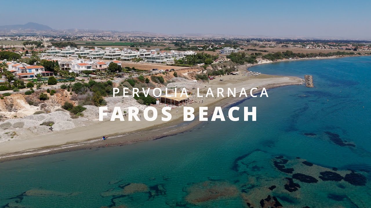 Faros Beach, Pervolia, Larnaca, Cyprus [4K UHD] [60FPS] - YouTube