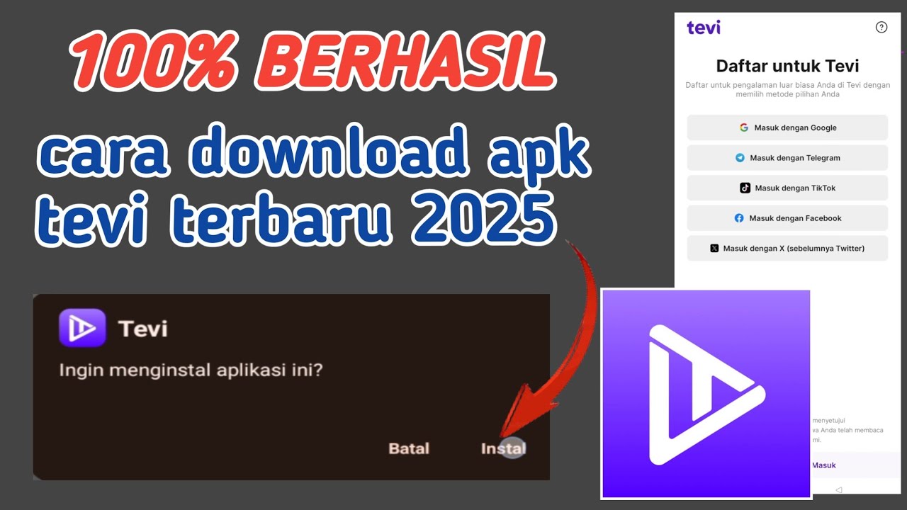 CARA DOWNLOAD APK TEVI TERBARU 2025 - TEVI MOD APK TERBARU - YouTube