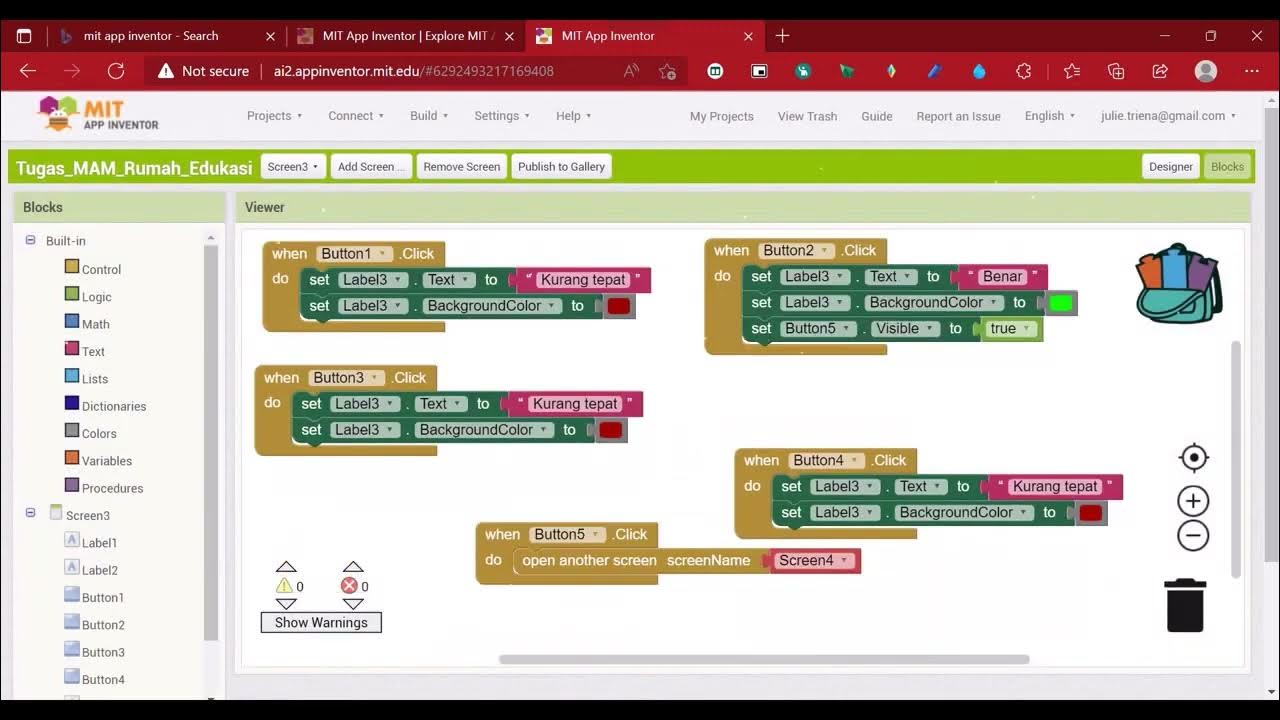 G8. Membuat quiz menggunakan MIT app Inventor - YouTube