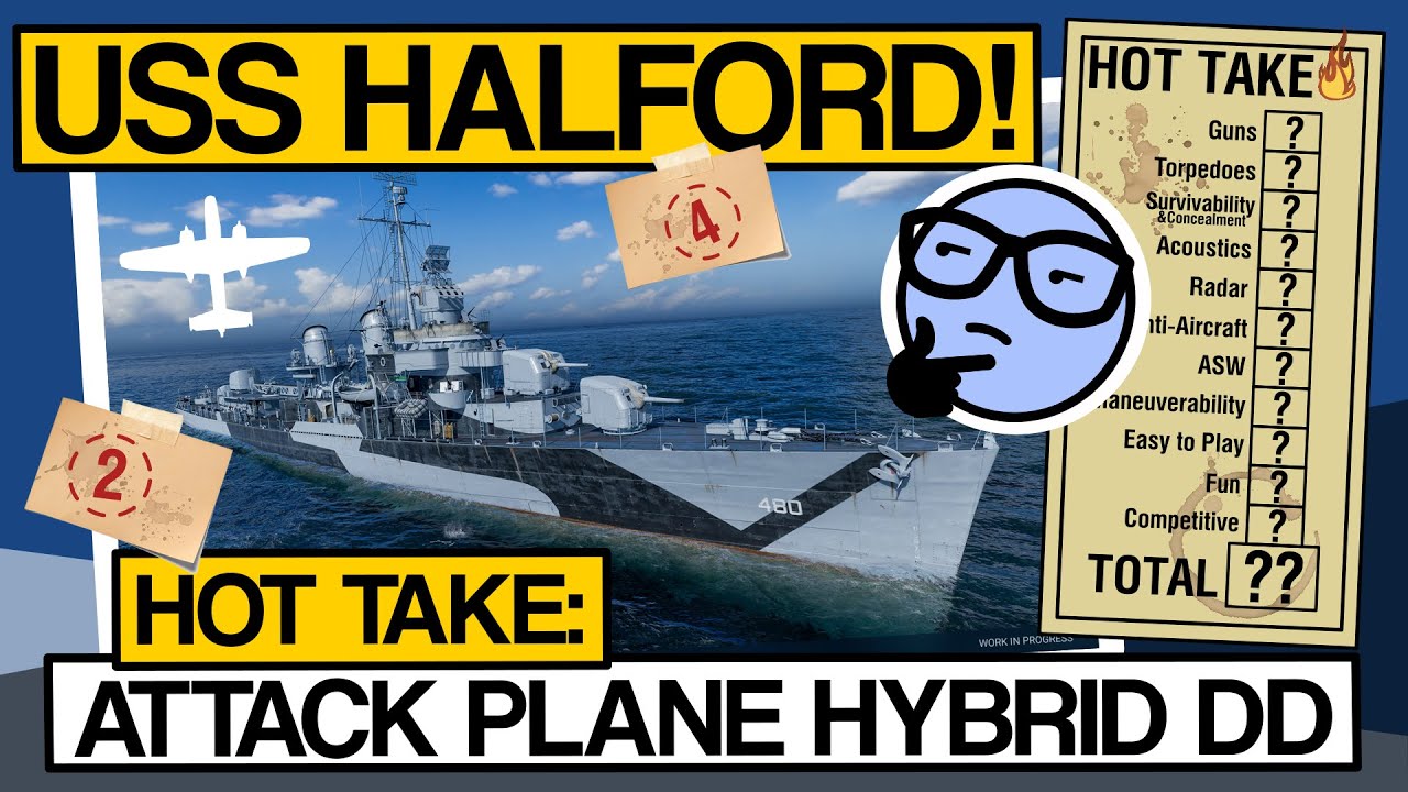 Halford, the Hybrid Fletcher with Rocket Planes - World of Warships ...