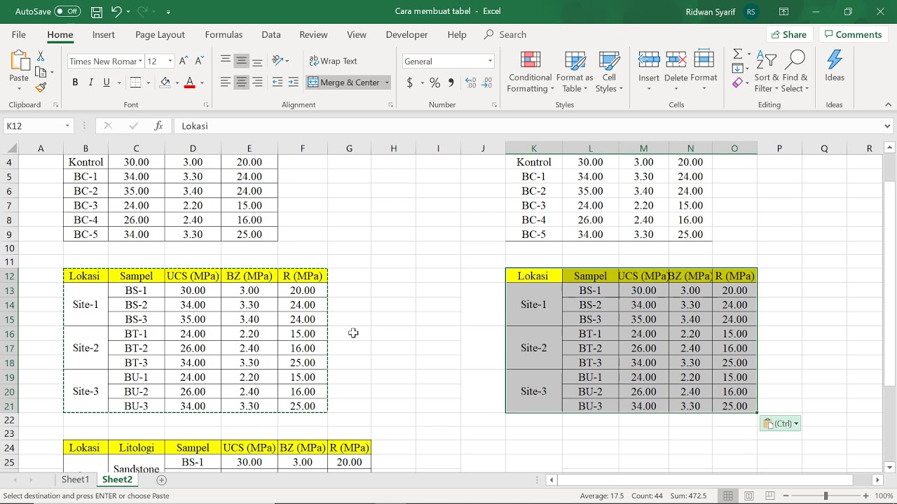 Tutorial Cara Membuat Tabel Ilmiah Format APA Untuk Karya Tulis Ilmiah ...