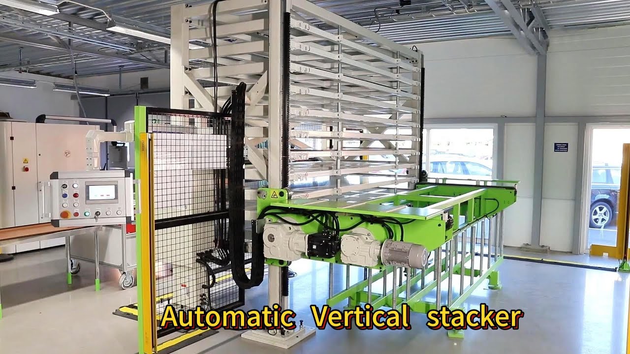 Automatic Vertical stacker - YouTube