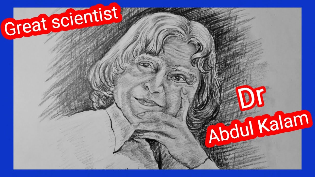 Easy Pencil Drawing Of The Great Scientist Sir APJ Abdul Kalam|Hindi ...