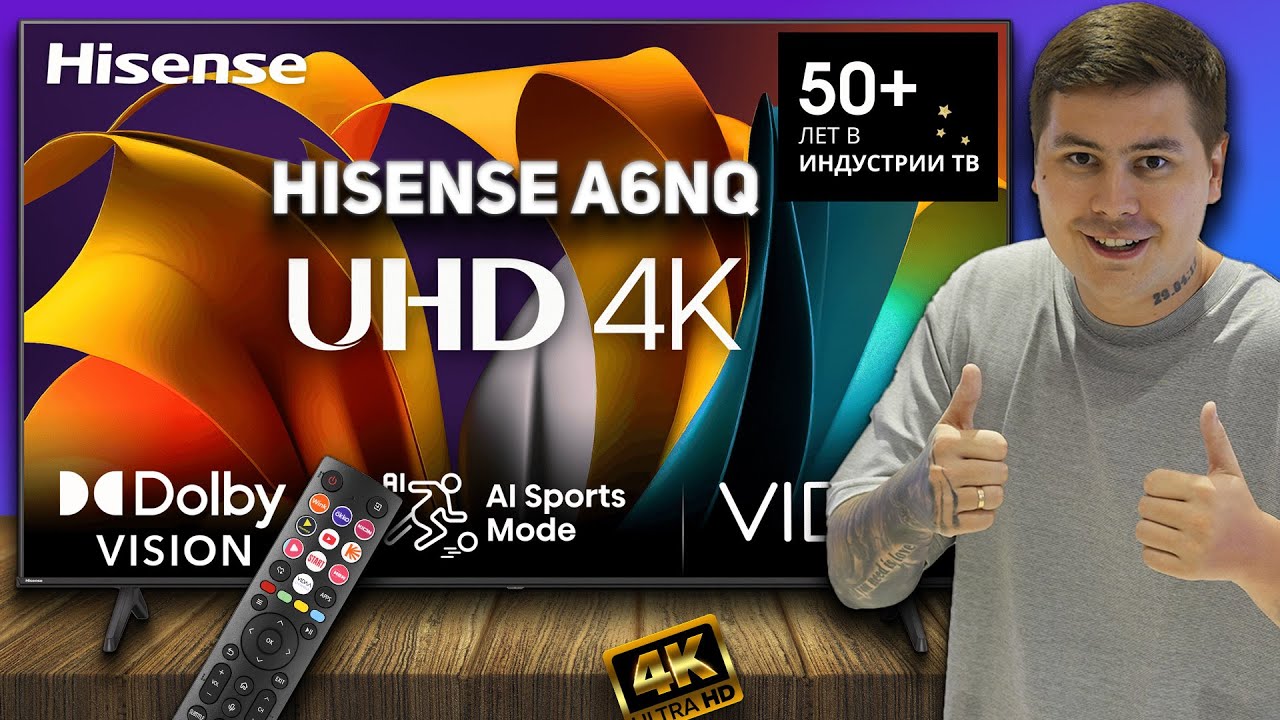 Hisense A6N недорогой 4К телевизор с Dolby Vision и MEMC. Обзор ...