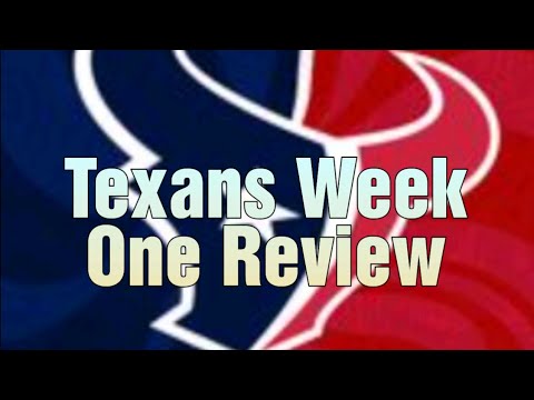 Houston Texans Week One Review - YouTube