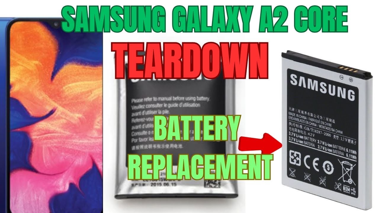 how to open Samsung galaxy A2 core a260 disassembly/ back panal open ...