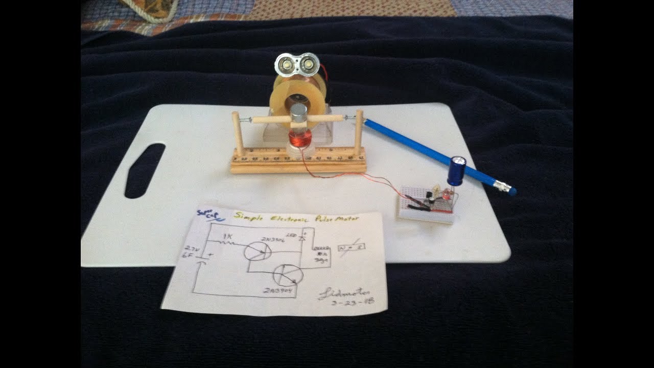 Super Cap Simple Electronic Pulse Motor - YouTube