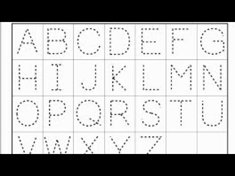 Dotted alphabet for kids, A to Z Captal letter | Tracing alphabet ...