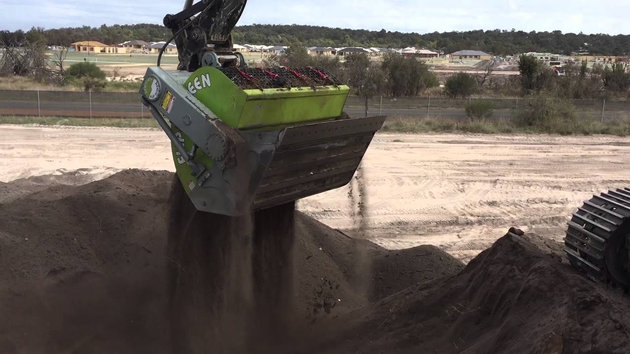 Flip Screen EXC180 fitted to Cat 350 Excavator - YouTube
