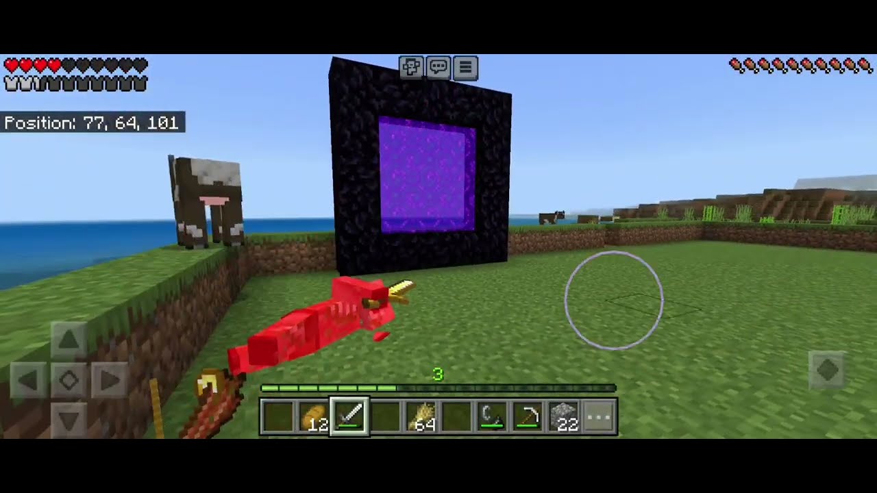First Time In Nether In Minecraft Survival World#3first time in nether ...