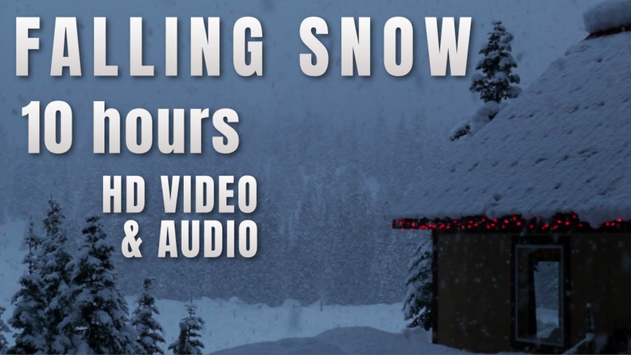 Snow Falling 10 Hours - Relaxing Sleep Meditation Studying - Baby to ...