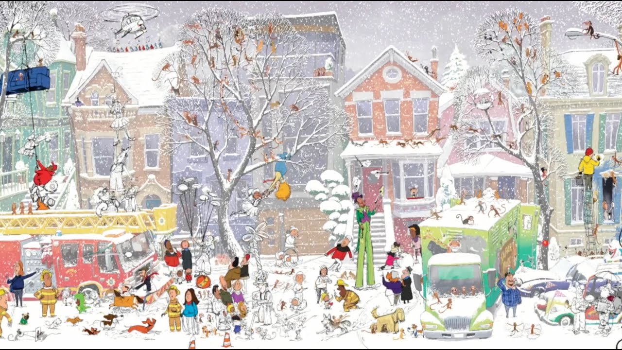 Crazy, Snowy Street! Time-lapse Illustration from "Just SNOW Already ...