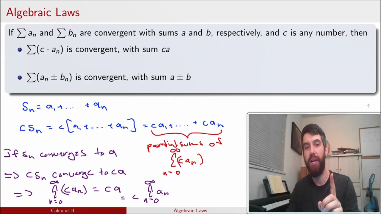 Algebraic Laws for Series - YouTube