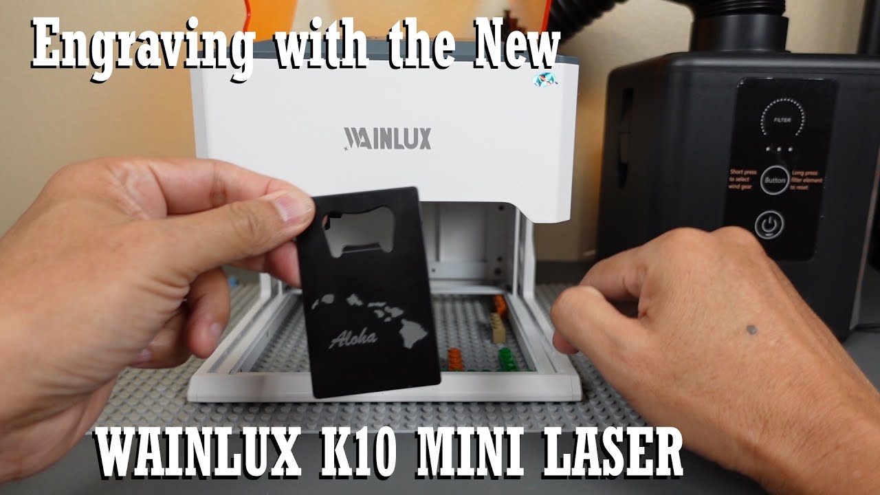 Engraving with the New WAINLUX K10 Mini Laser Engraver - YouTube