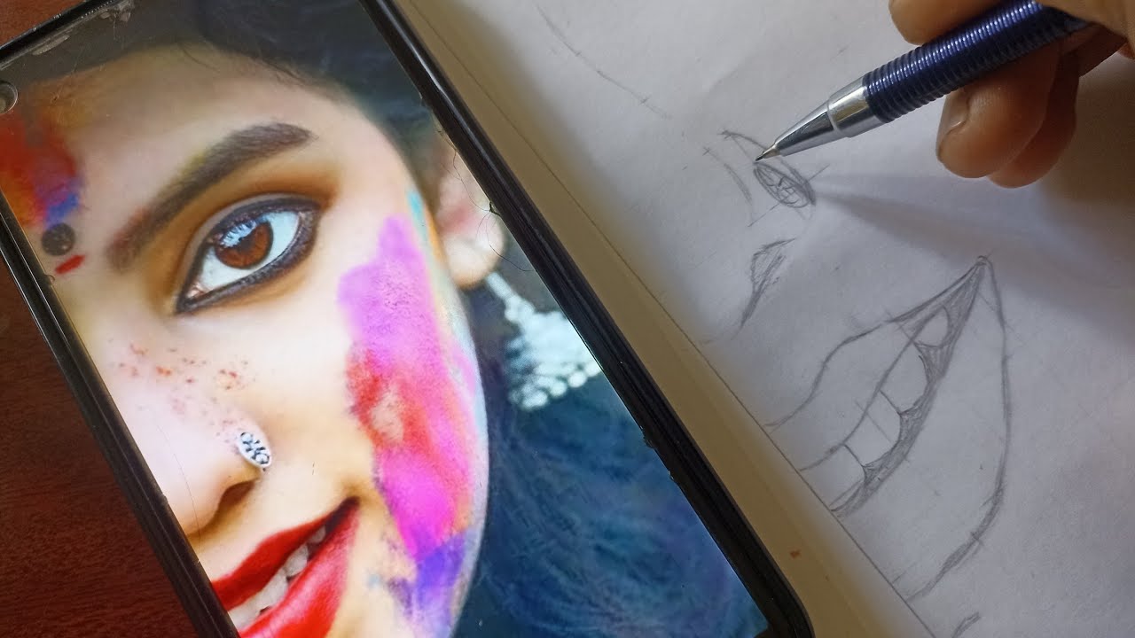 Only 14 mints me!! How to draw outline? step by step. #outline # ...