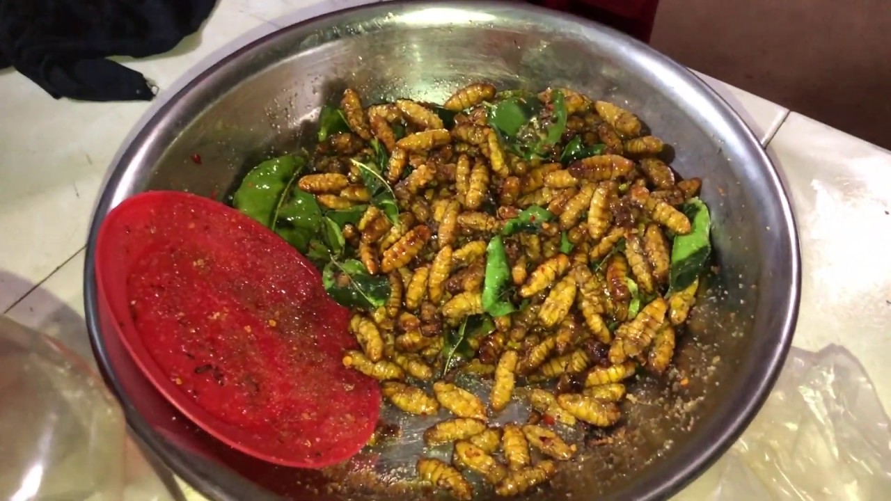 Fried Locust&Worm|Khmer Street Food - YouTube
