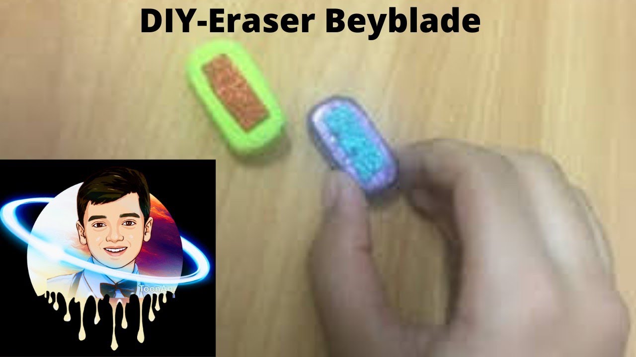 DIY- How to make eraser beyblade at home 🏠 - YouTube