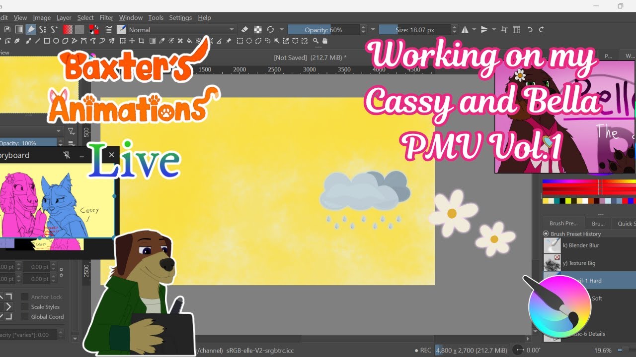 Working on Cassy and Bella PMV// Vol.1// Baxter's Animations live - YouTube