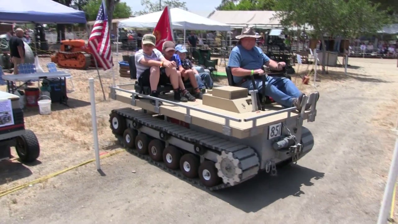 Homemade Tracked Utility Flatbed Vehicle At Vista, California 6-16-18 ...