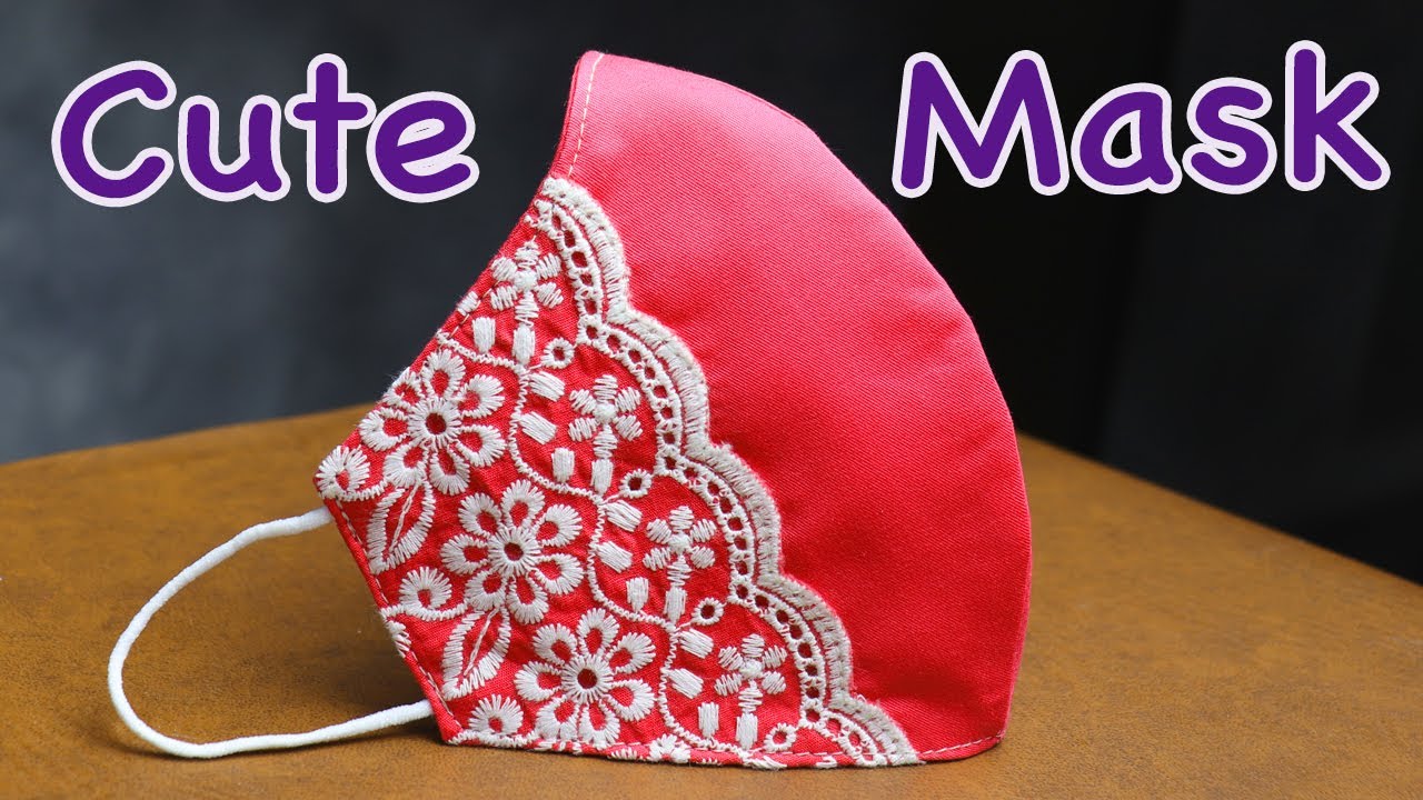 New Style Cute Mask | Face Mask Sewing Tutorial | Fabric face mask ...
