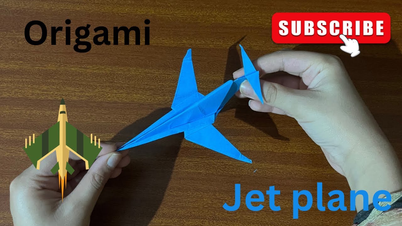ORIGAMI AWESOME JET PLANE MADE BY ORIGAMI GADGETS | HOW TO FOLD ...