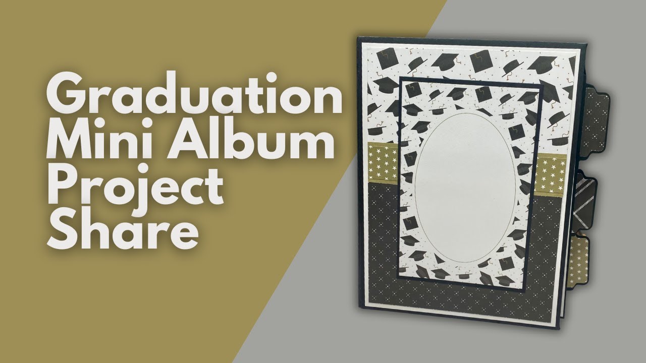 DIY Graduation Mini Album Walk Through - YouTube