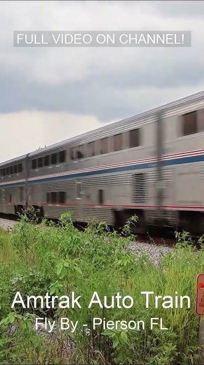 Amtrak Auto Train Fly By #amtrak #autotrain #railroad #railfans #florida - YouTube