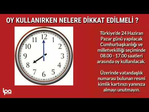 24 Haziran seçimlerinde Nasıl oy kullanacağız?