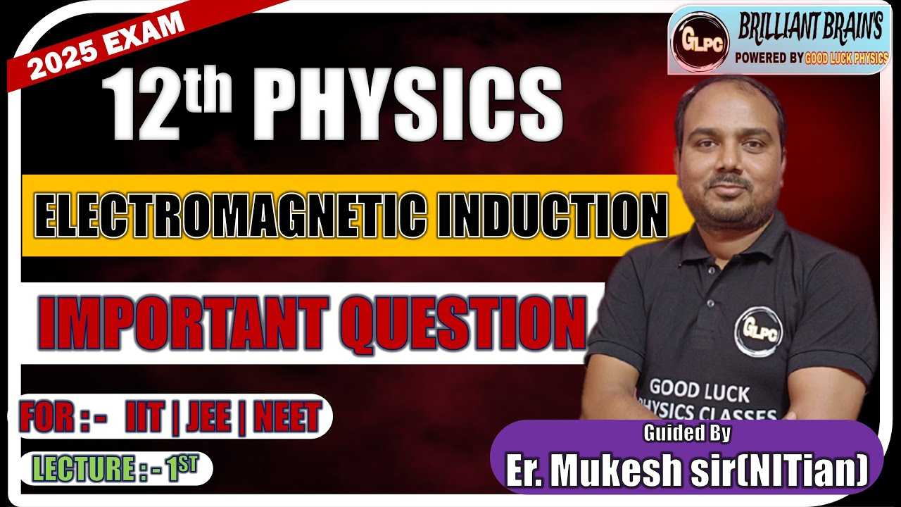 MOST IMP. QUESTION | ELECTROMAGNETIC INDUCTION| FOR : NEET XI & XII | #physics| BY : ER. MUKESH ...