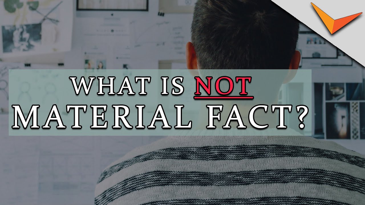 What is NOT a Material Fact? | Real Estate Exam Prep for North Carolina ...