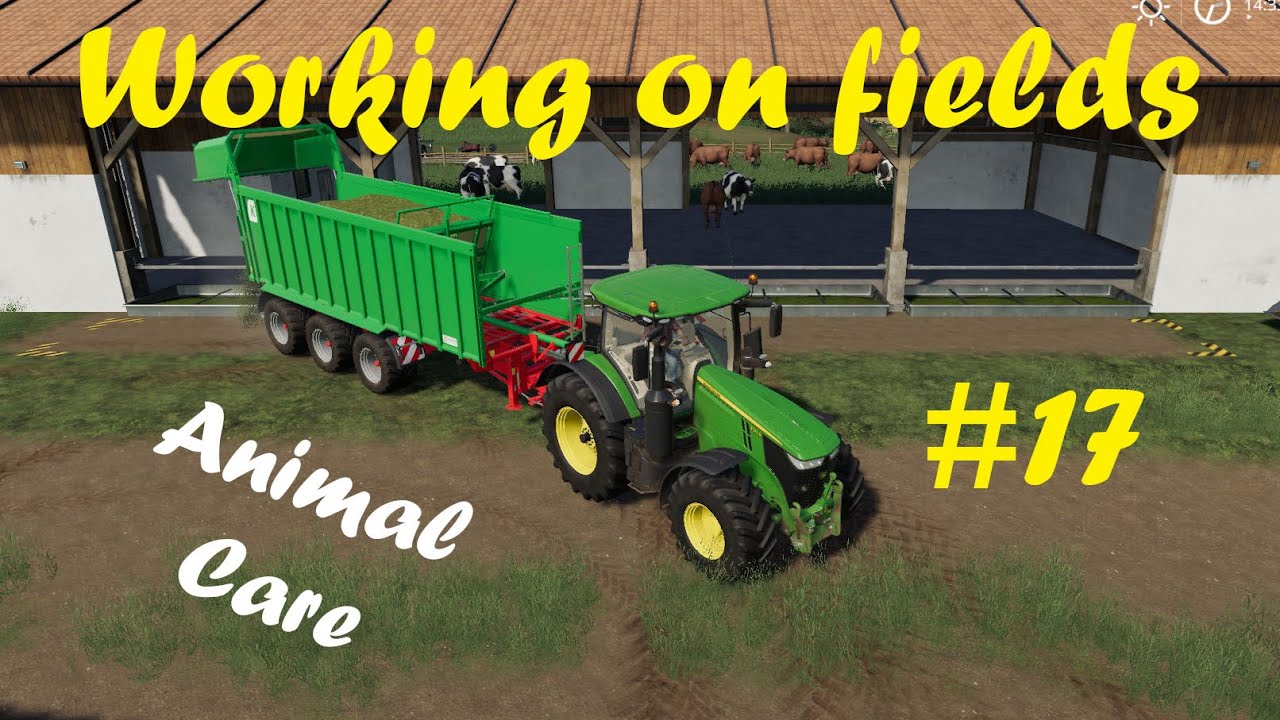 Animal Care - Working on fields #17 - FS19 Timelapse - YouTube