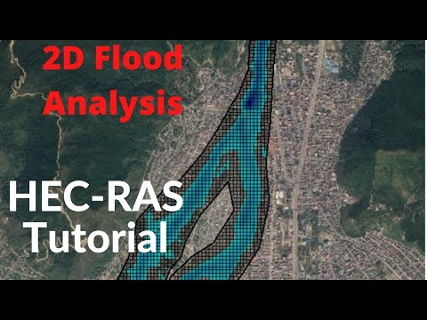 HEC-RAS 2D-Strömungsmodellierungs-Tutorial in 14 Minuten | Instationäres Hochwassermodell | Ohne ...