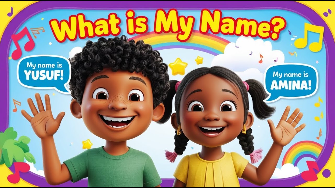 Yousaf & Amina Cartoon Fun Song For Kids |New Cartoon English Song For ...