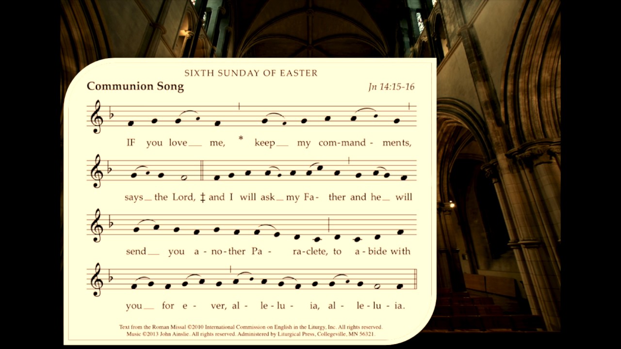 ENGLISH PROPER CHANTS: 6th Sunday Easter // Communion Antiphon - YouTube