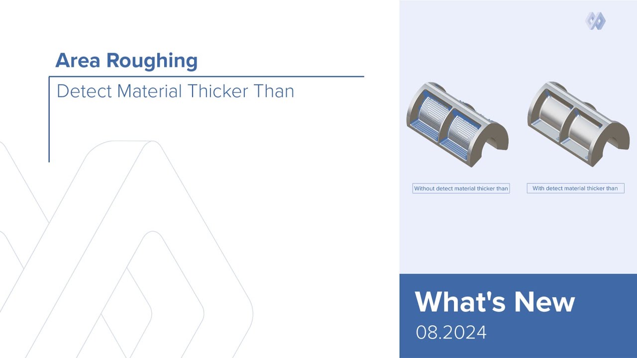 Area Roughing - Detect Material Thicker Than - YouTube