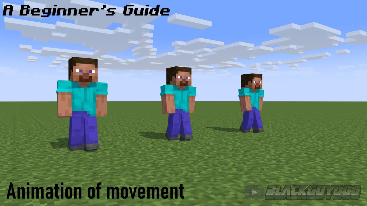 A Beginner's Guide - Animation of movement | Minecraft Animation ...