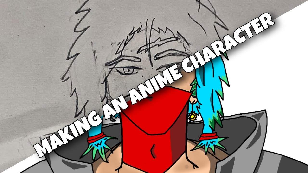 MAKING AN ANIME CHARACTER WITH MY PHONE - YouTube