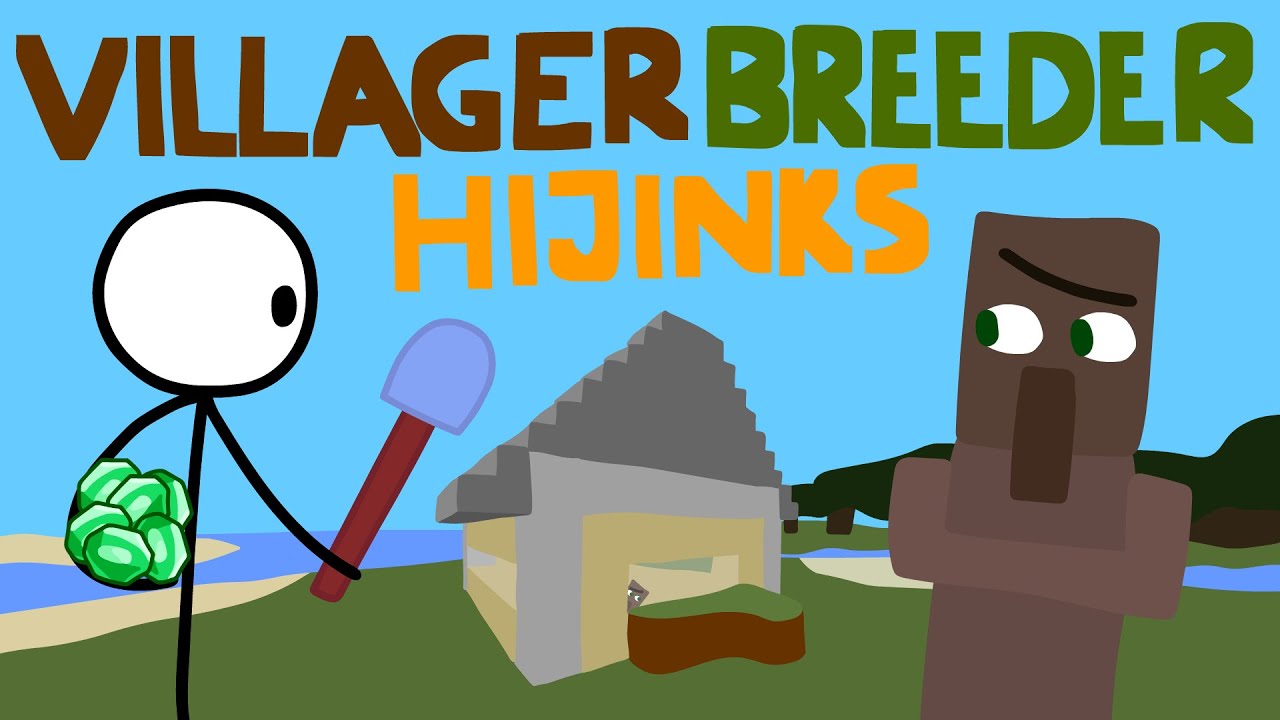 Villager Breeder Hijinks (2D Minecraft Animation) - YouTube