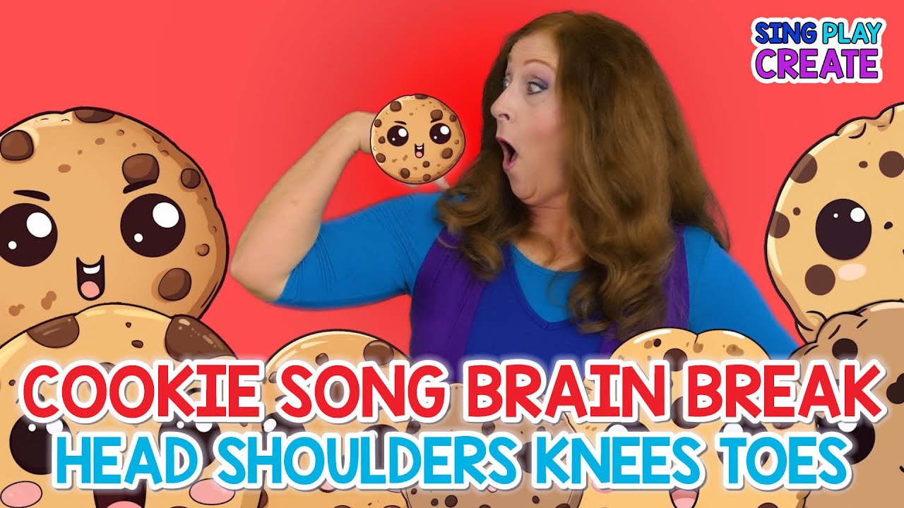 Brain Break "There's a Chocolate Chip Cookie on My Head" Song | Sing ...