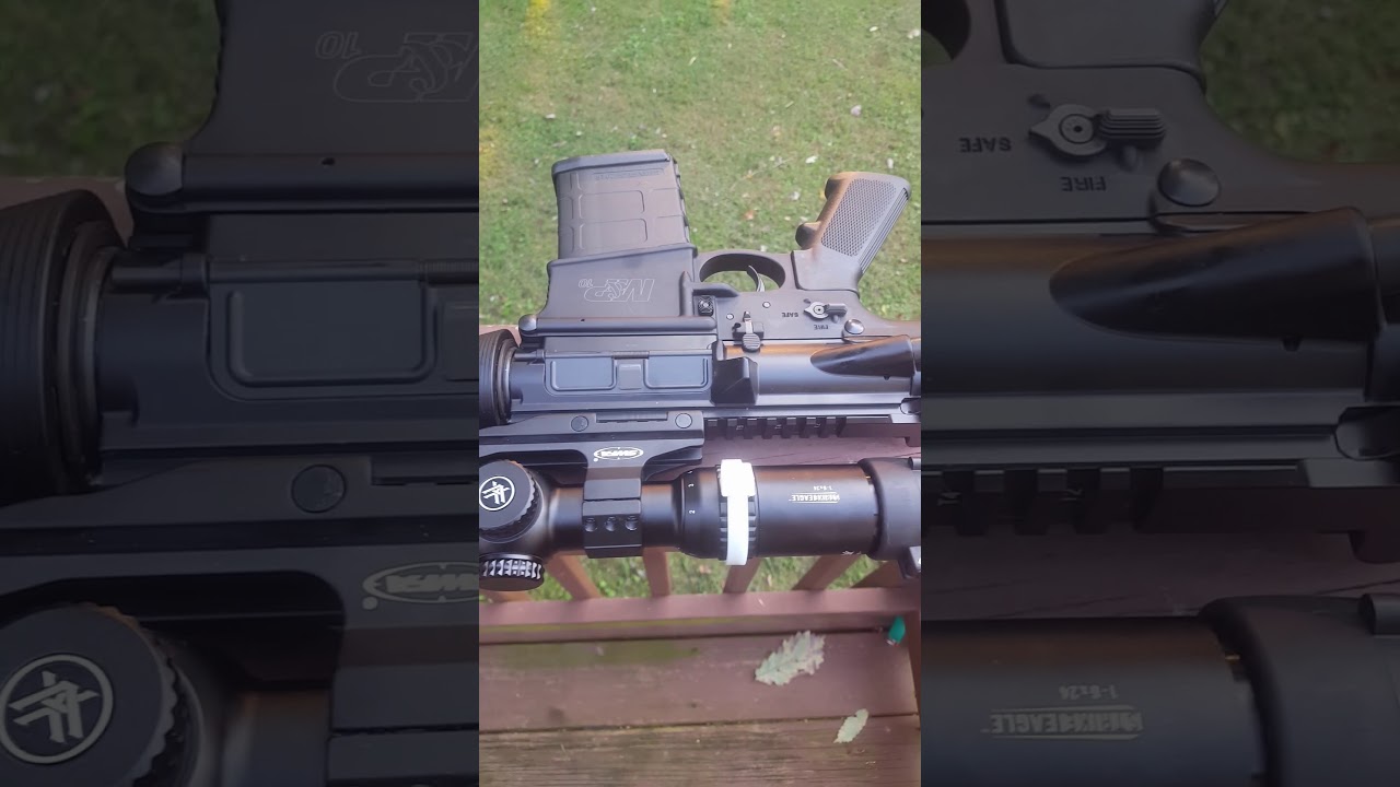 Scope DIY throw lever for Vortex Strike Eagle 1-6x24 scope. - YouTube