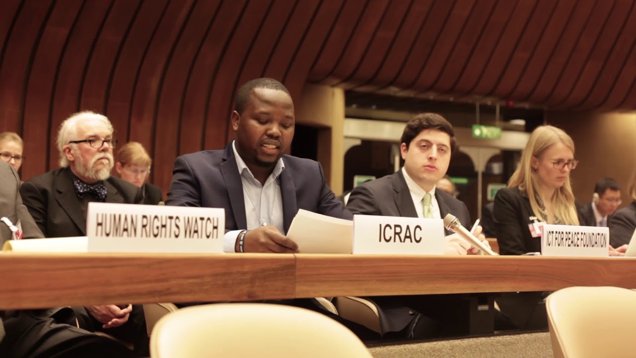 Dr Thompson Chengeta Statement on behalf of the International Committee ...