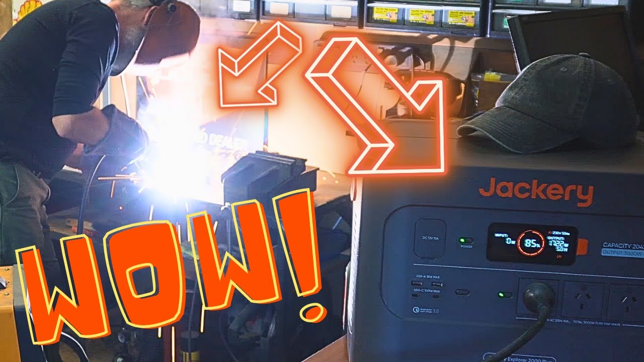 Welding with the Jackery Solar Generator 2000 Plus - YouTube