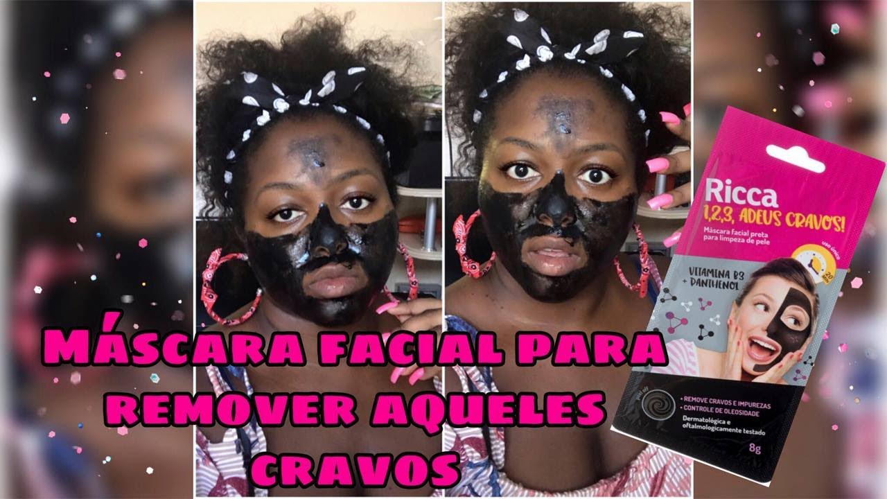 Máscara Facial preta para limpeza de pele RICCA, funciona? - YouTube