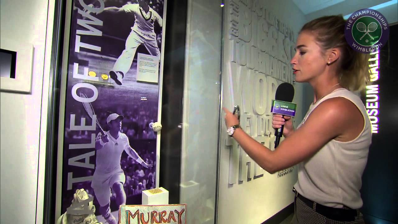 Live @ Wimbledon's Rachel Stringer tours the Wimbledon museum - YouTube