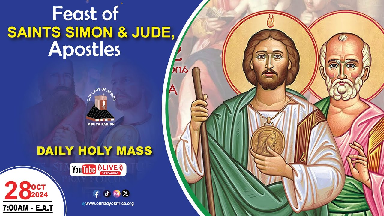 FEAST OF SAINTS SIMON AND JUDE, APOSTLES |Daily TV Mass, Monday 28th ...
